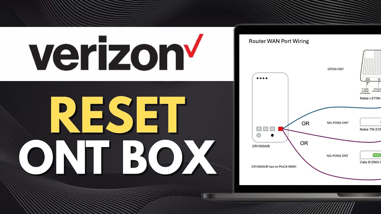 How to RESET VERIZON ONT BOX (Updated) - YouTube
