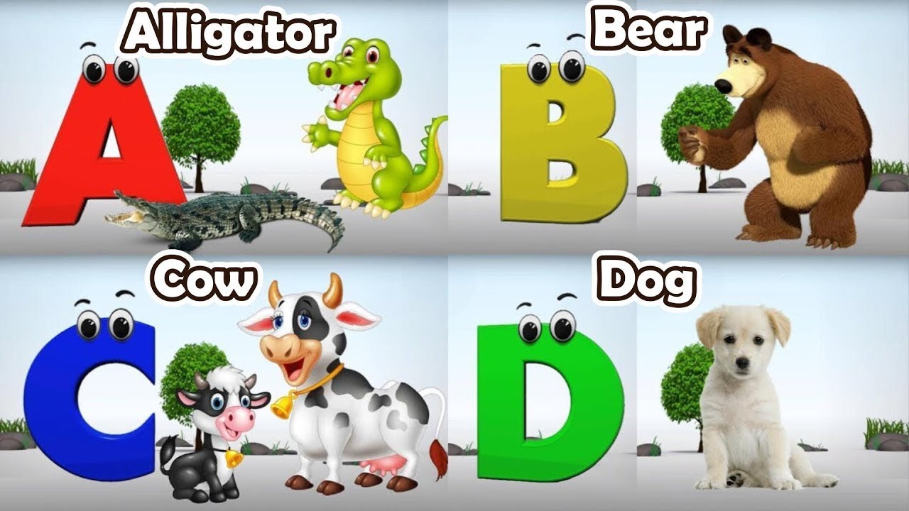 Animals ABC Song for Kids | Phonics for Kids | Alphabet Letters | Learn ...