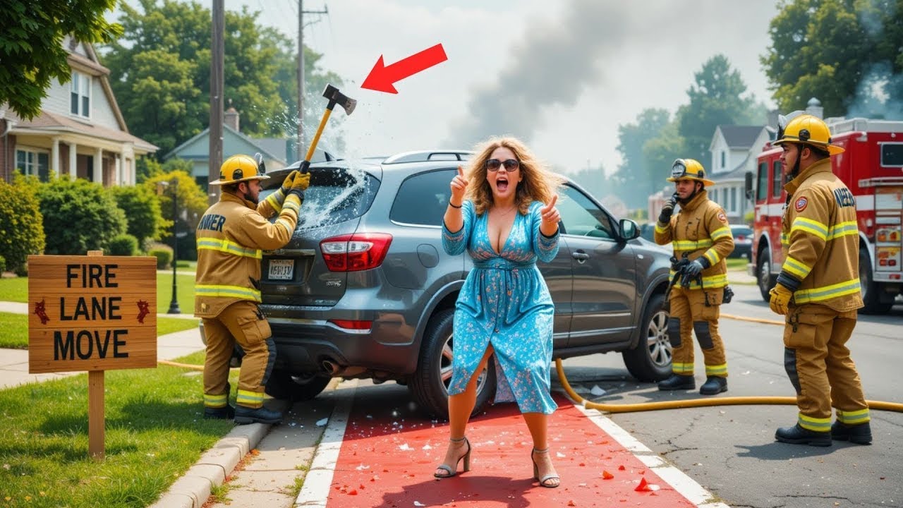 Karen Blocked the Fire Lane for a Pool Party Then Watched Her SUV Get ...