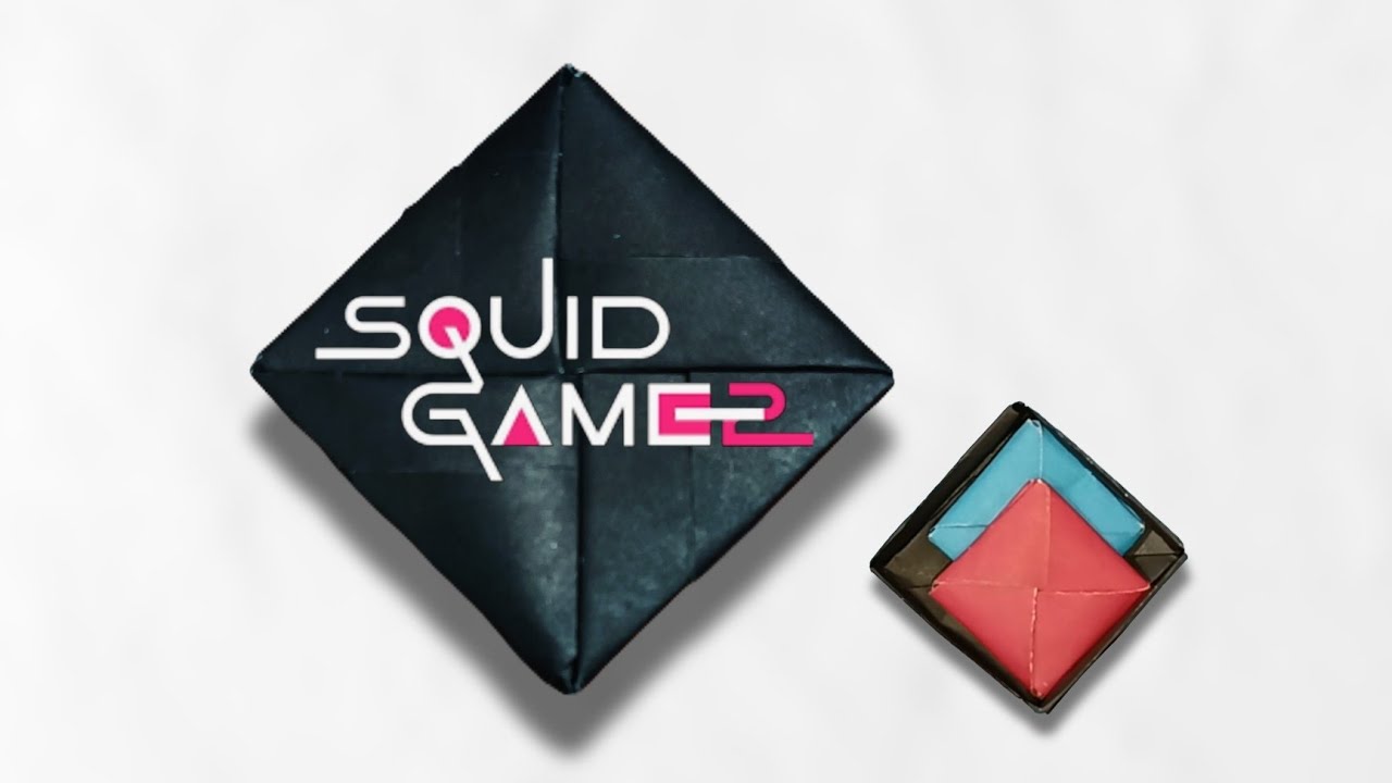 How to Make a Squid Game Ddakji Origami Box 🌟 | Step-by-Step Tutorial ...