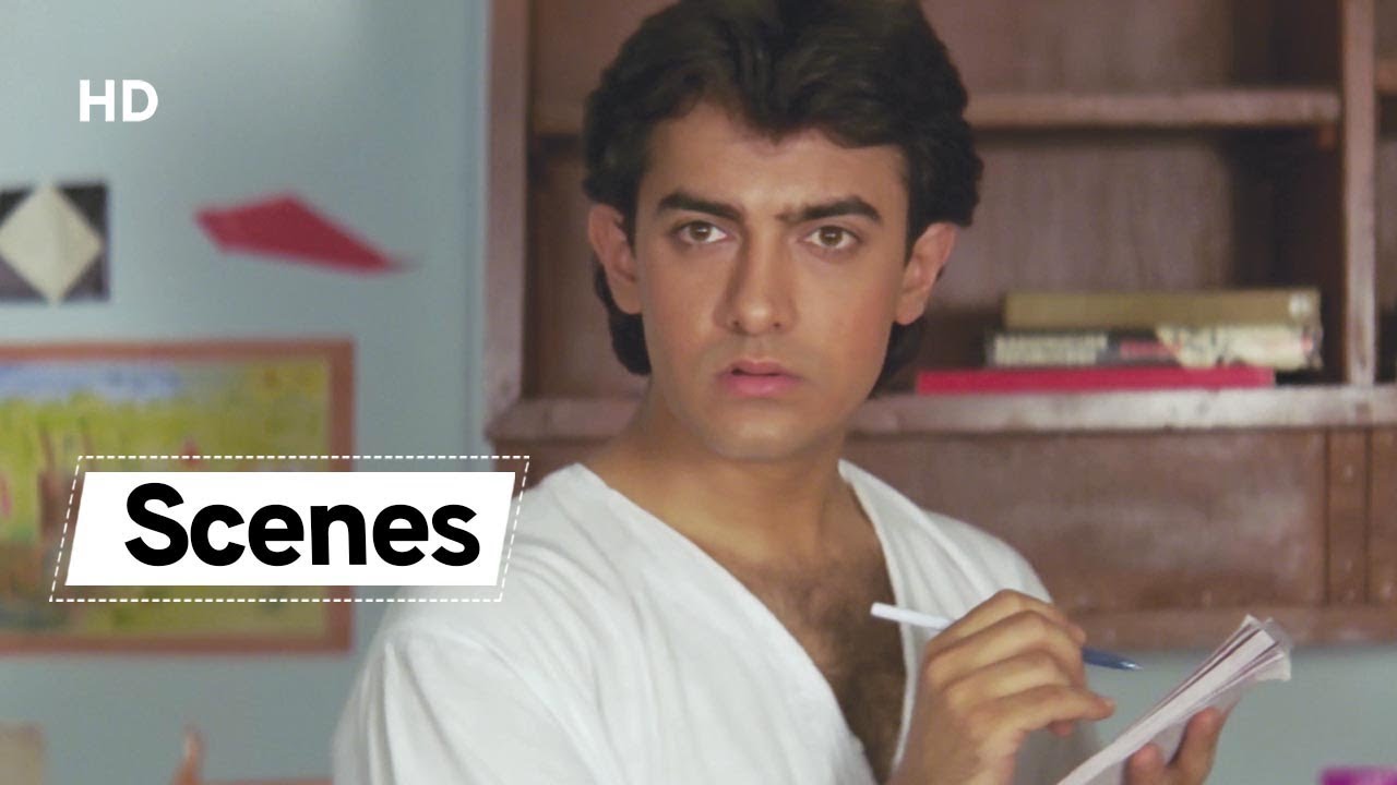 Aamir Khan Scenes from Hum Hai Rahi Pyaar Ke | Juhi Chawla | 90's Hindi ...