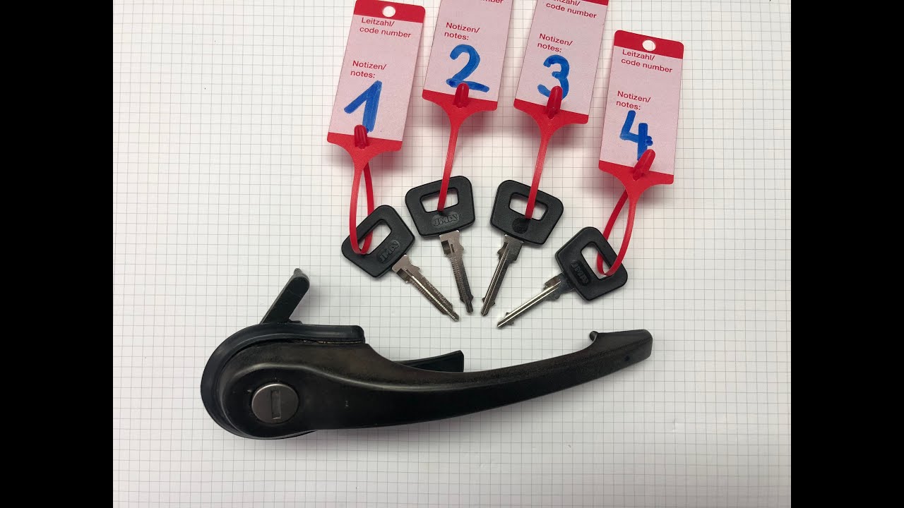 PORSCHE 964 - 1990 - Schlüssel vom Türschloss anfertigen - creating key ...