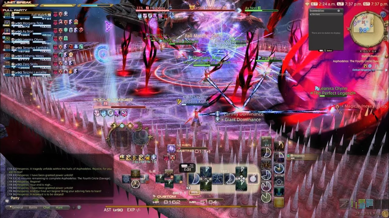 Final Fantasy XIV: Endwalker P4s (Savage) Phase 2 Clear - AST POV [PS5 ...