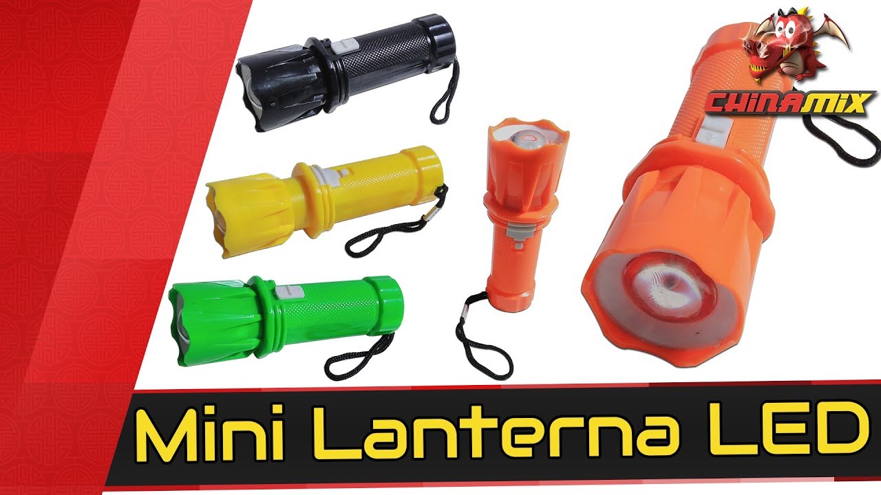 Mini lanterna led com zoom - YouTube