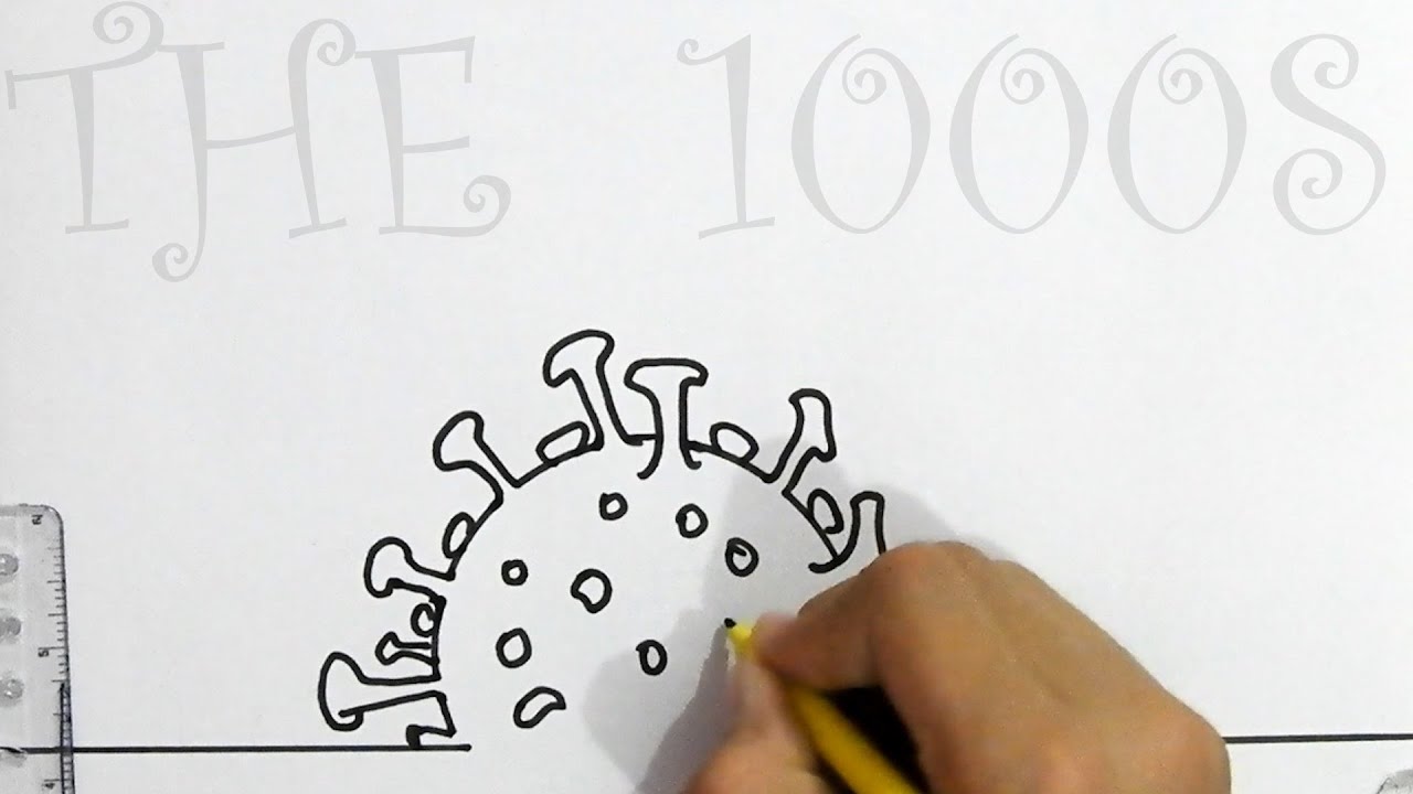SIMPLE CORONA VIRUS DRAWING 6 - YouTube