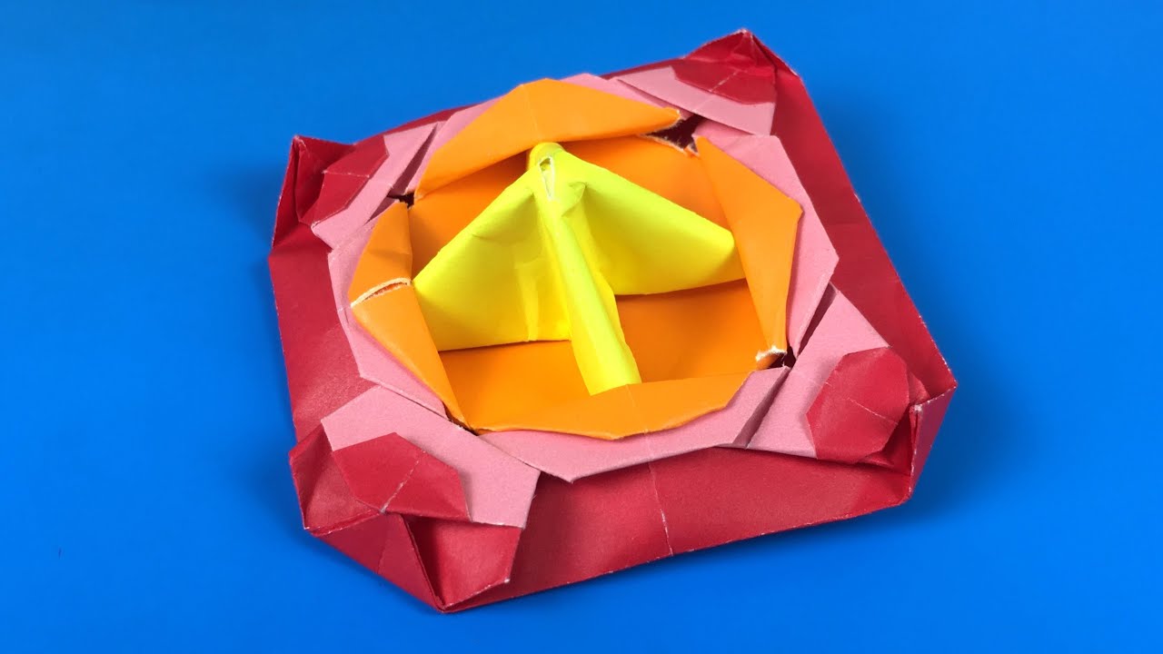 How to make a paper blade with origami 🟩 make a spinning top out of ...