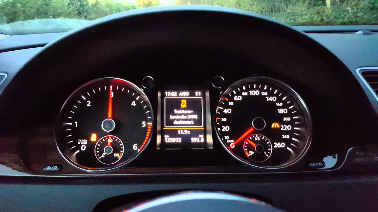 Passat B7 TDI Launch Control - YouTube