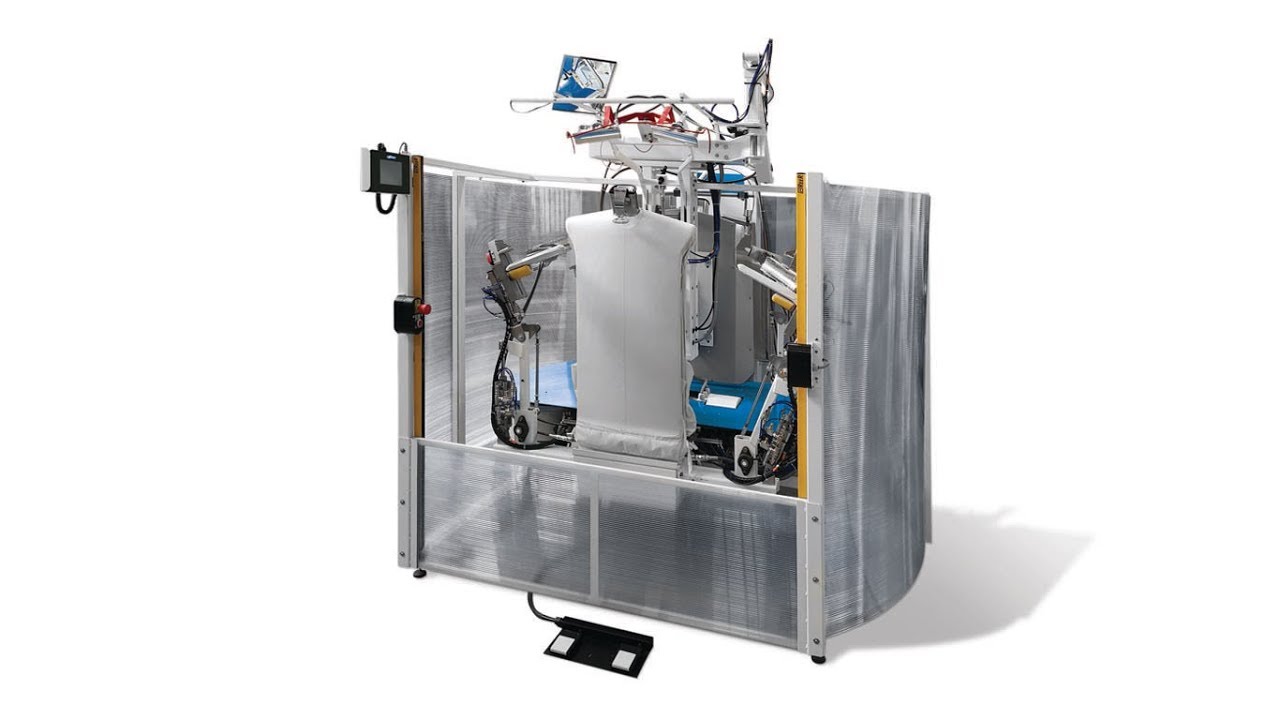 macpi 298.00 AUTOMATIC UNIT FOR PRESSED FINISHING OF SHIRTS - YouTube