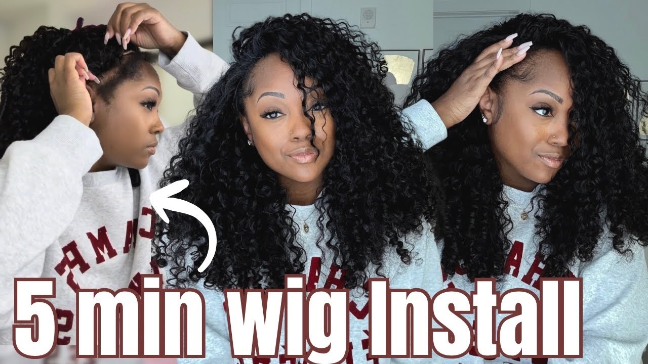 This Wig Saved My Mornings | Easy Everyday Burmese Curly Half Wig ...