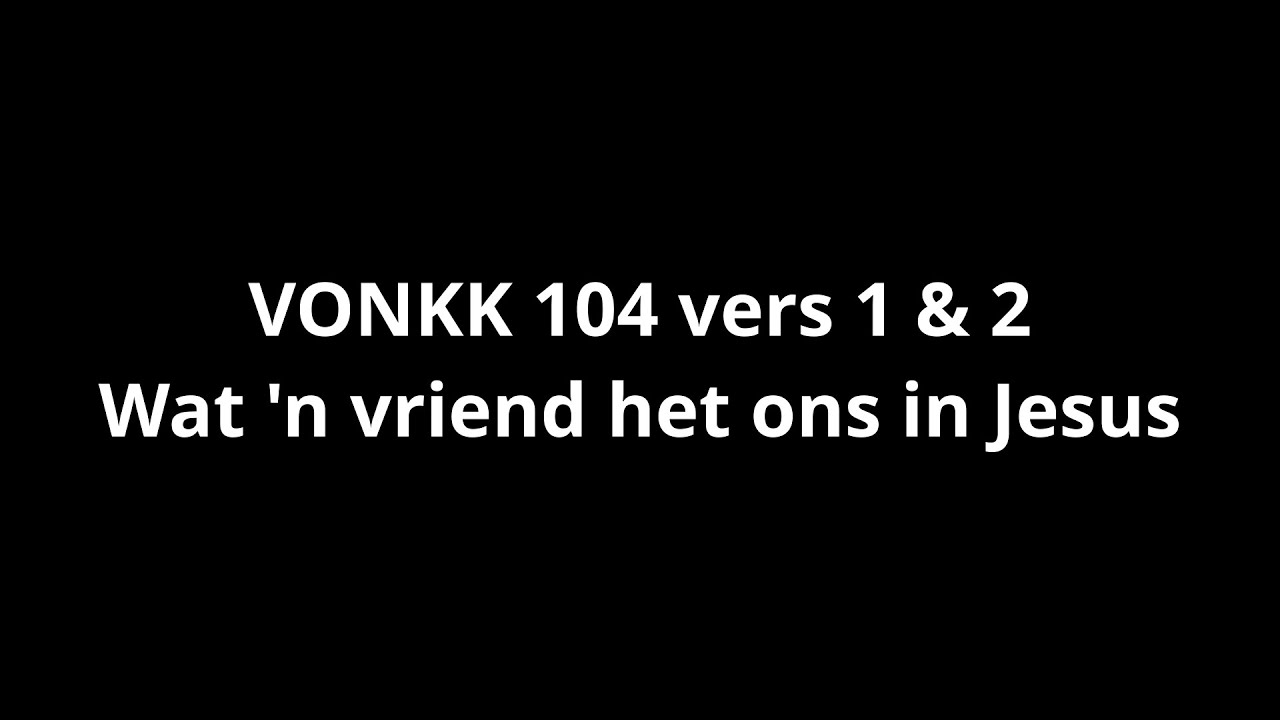 VONKK 104 vers 1 & 2 - YouTube