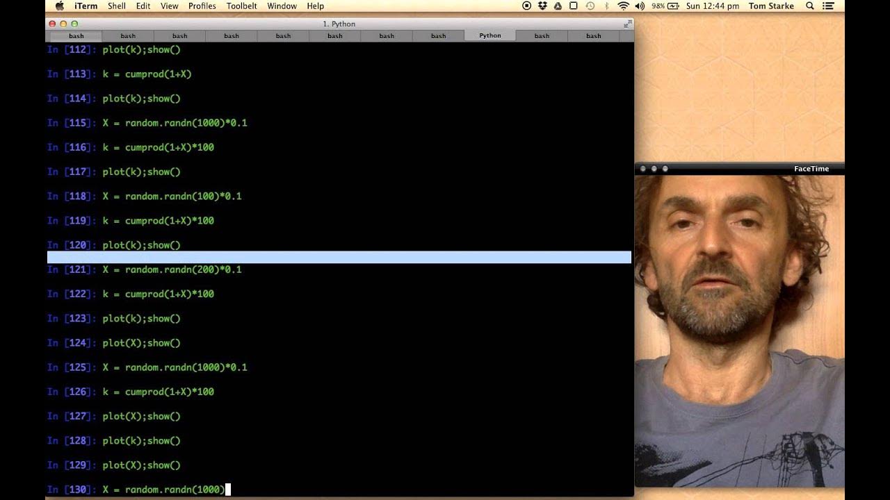Simple Modelling of Geometric Brownian Motion in Python - YouTube