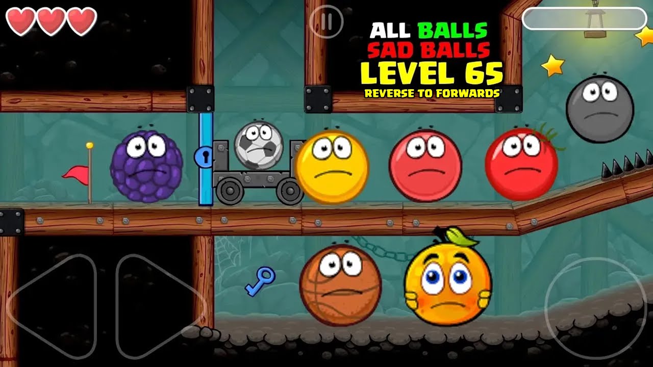 Red Ball 4 - All Balls - Sad Balls - Into the Caves - Reverse to ...