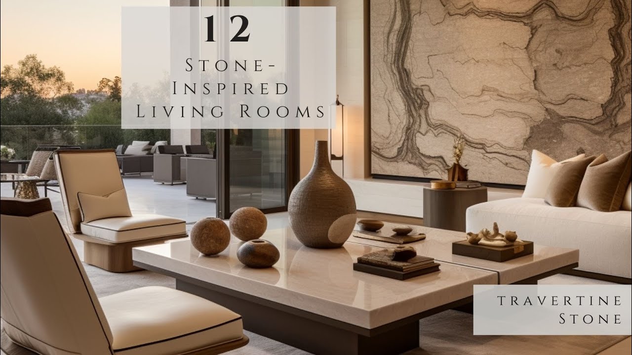 Travertine Splendor: 12 Luxurious Living Room Interior Design Ideas ...