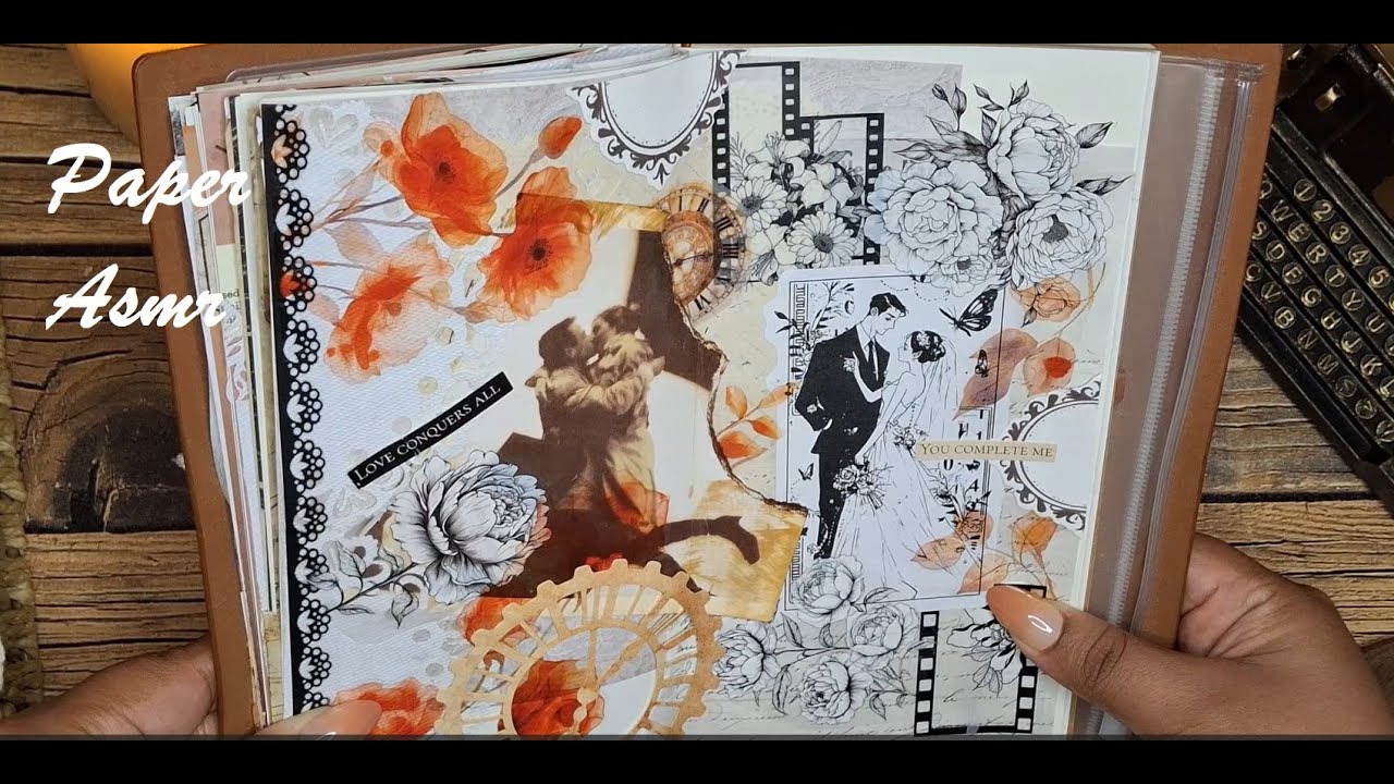ASMR Decorating a Journal|Paper Asmr|Relaxing Sounds - YouTube