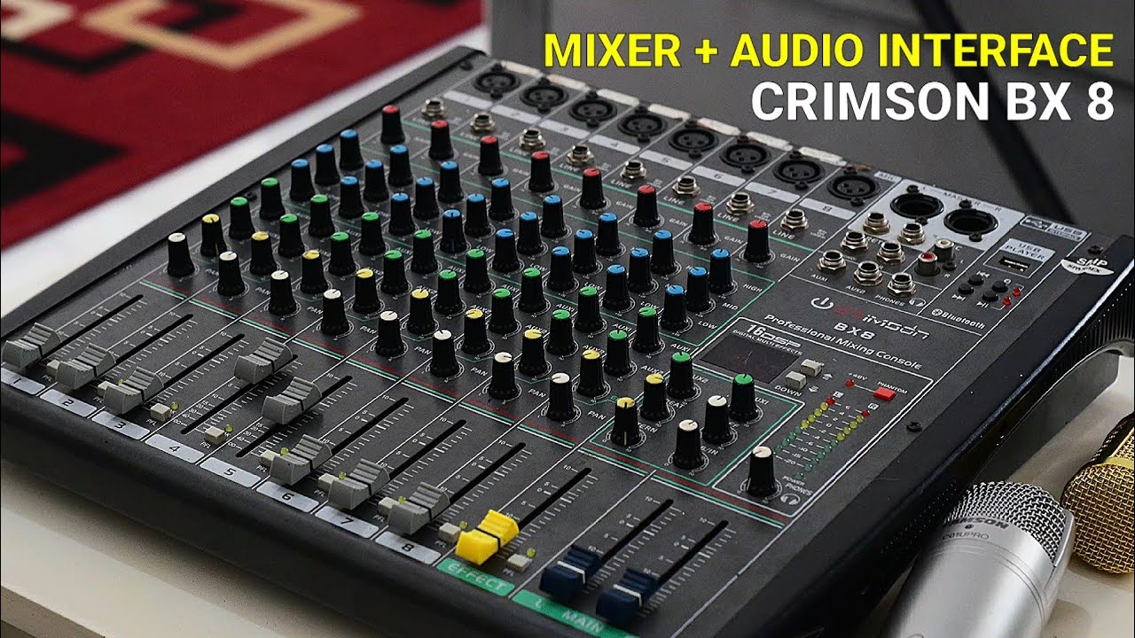 Review Mixer Crimson BX 8 ,,, Mixer + Audio interface📌 - YouTube