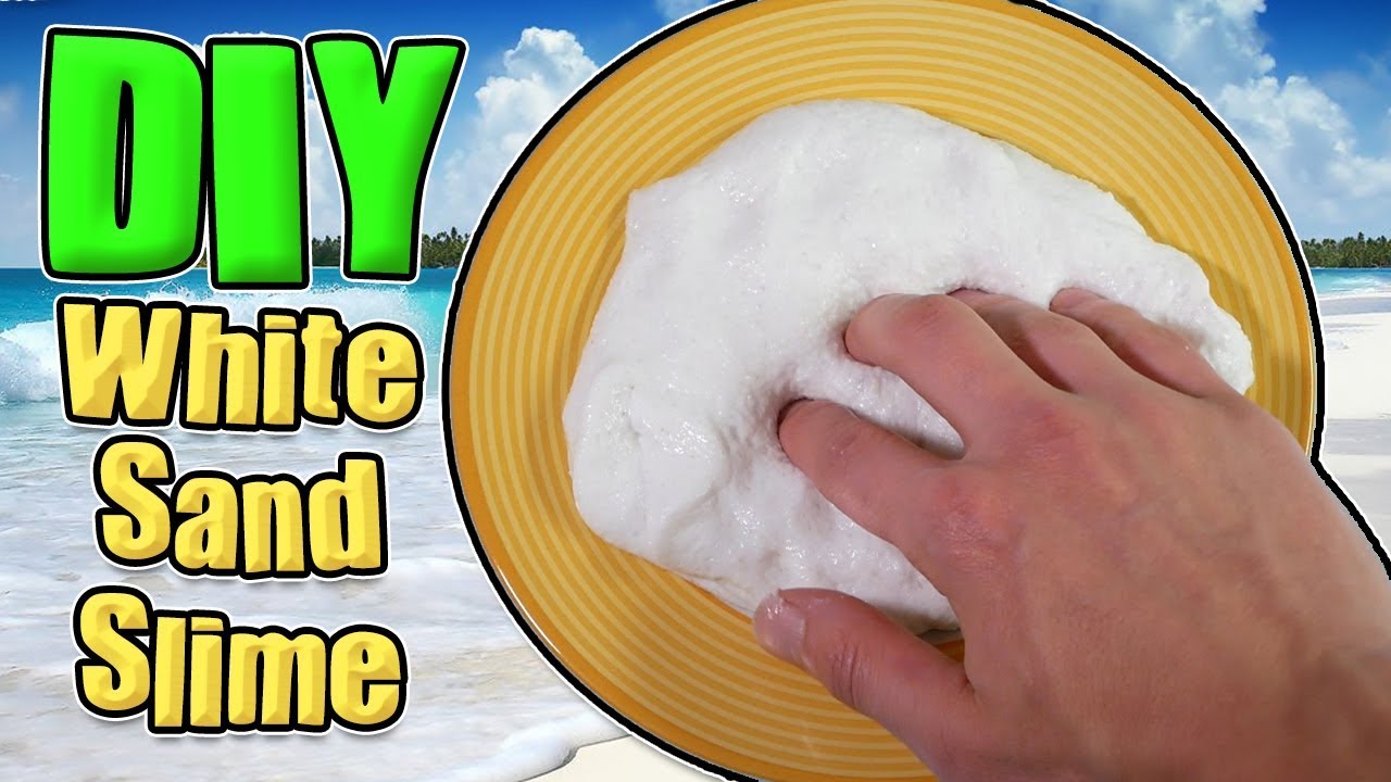 DIY WHITE SAND SLIME - NO BORAX, LIQUID DETERGENT, ALMAT (UK RECIPE ...