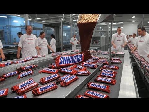How Snickers Are Made In a Factory | How to Make Snickers Chocolate ...