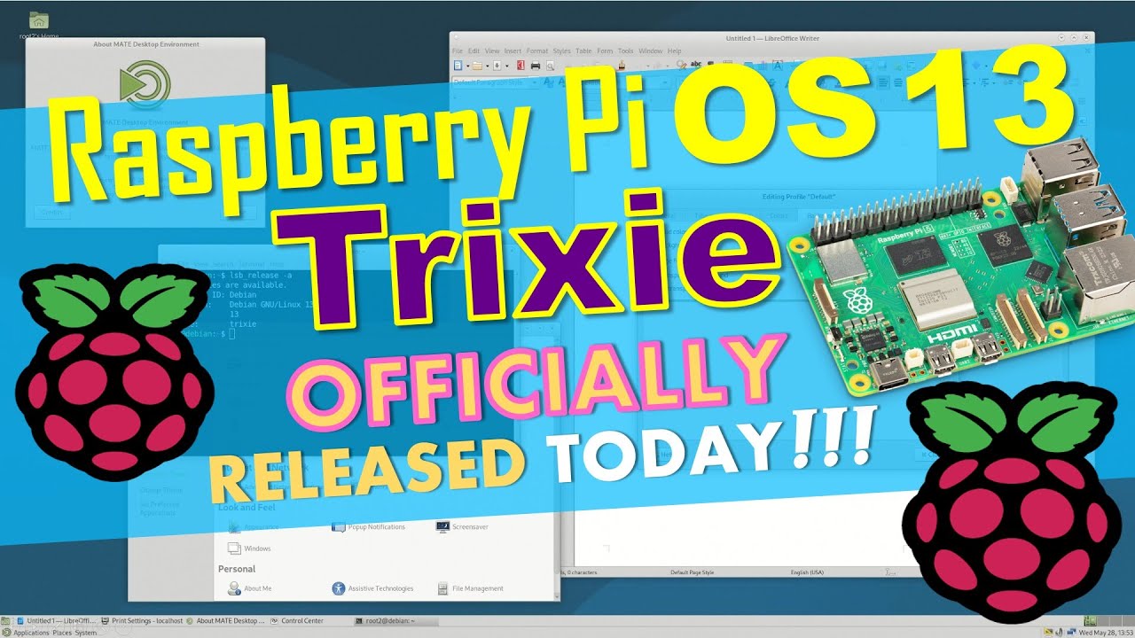 Raspberry Pi OS 13 - Trixie was officially released today. Install ...