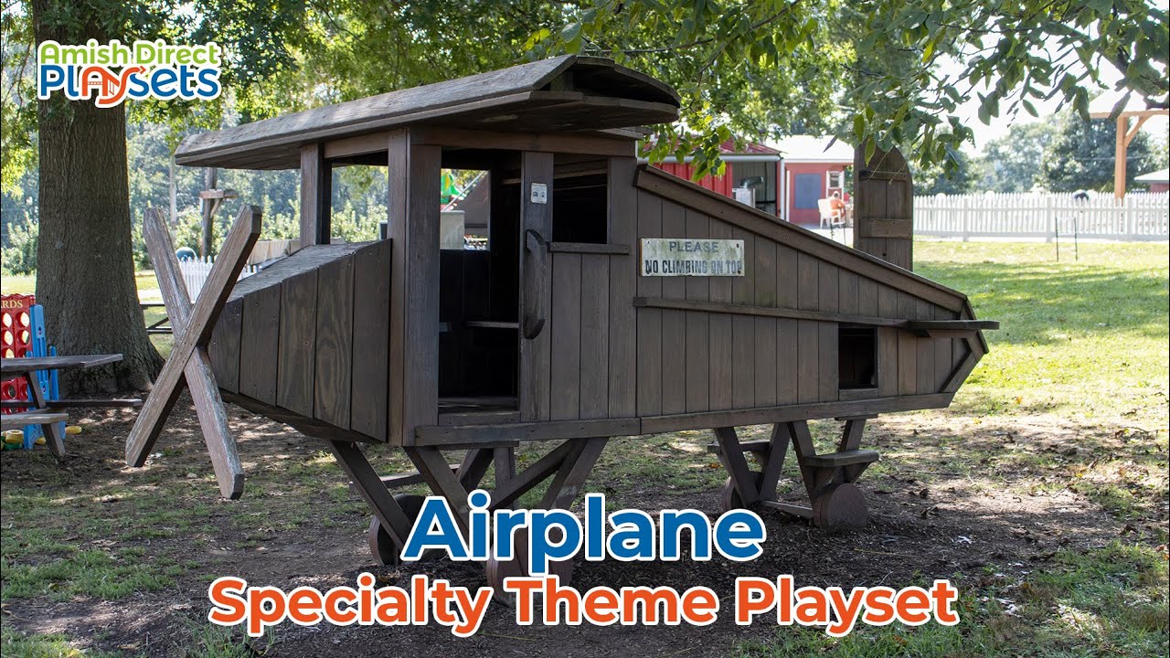 Airplane Specialty Theme Playset | Amish Direct Playset - YouTube