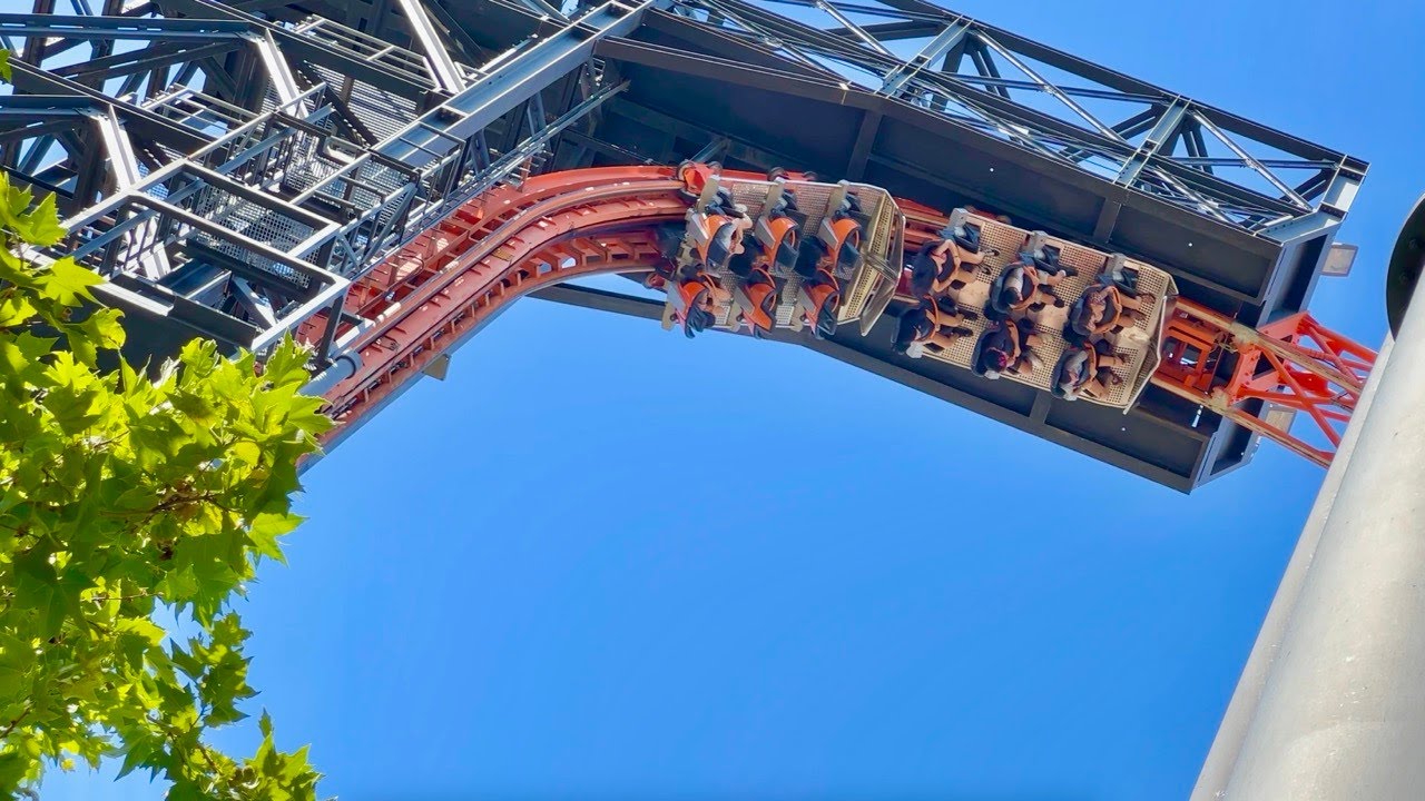 ABISMO - Off Ride - Extended Maurer Skyloop, Parque de Atracciones de Madrid - YouTube
