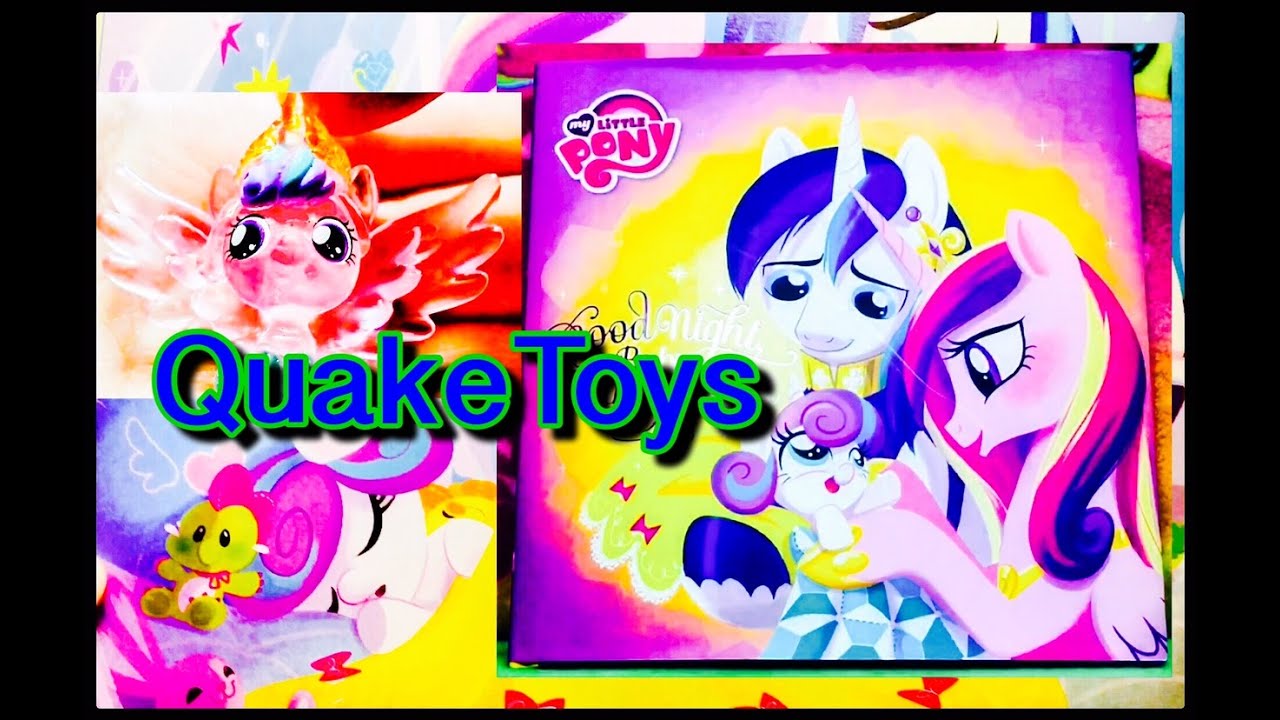 QuakeToys Story Time MLP Good Night Baby Flurry Heart Book Figure My ...