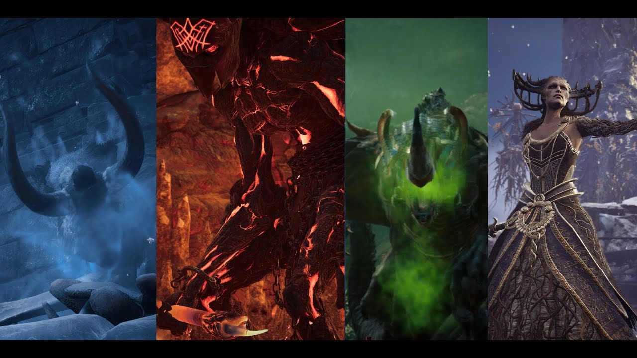 All main bosses Forgotten Saga AC Valhalla - YouTube