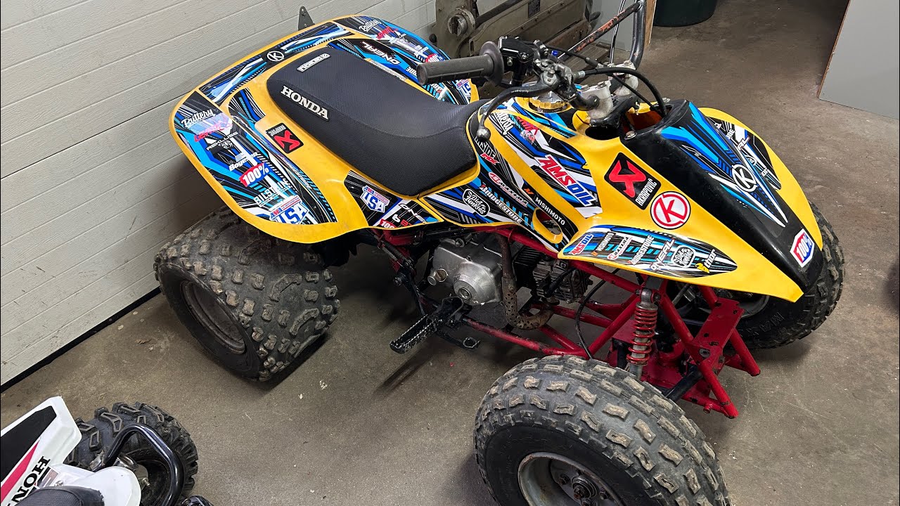 Trx70 custom engine swap. - YouTube