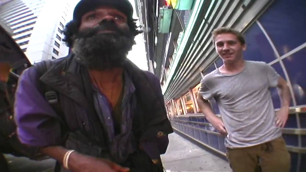 Crazy Pissed off HOBO!!! - YouTube