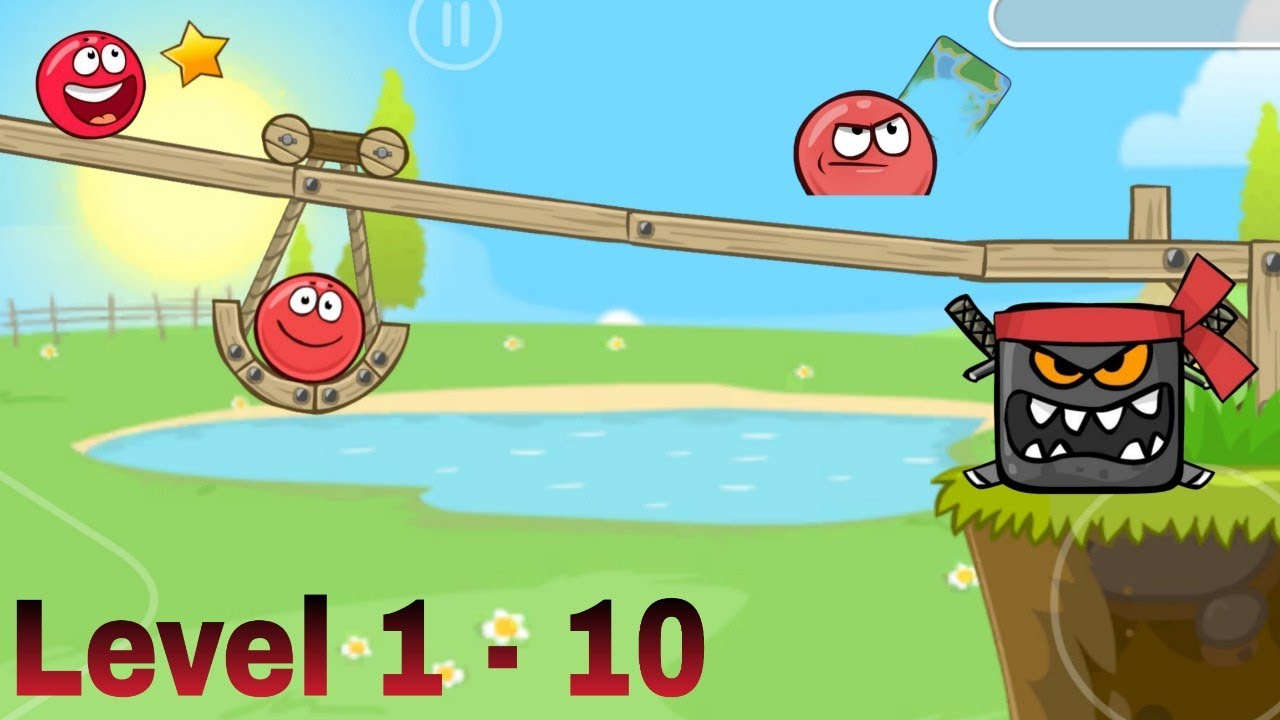 Red ball 4 Gameplay level 1 - 10 - YouTube