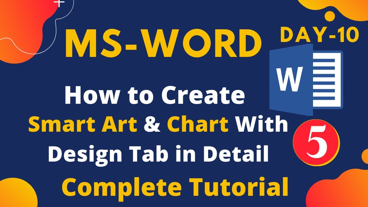 Microsoft Word 2010 | Insert Tab | How to Create Smart Art & Chart in ...
