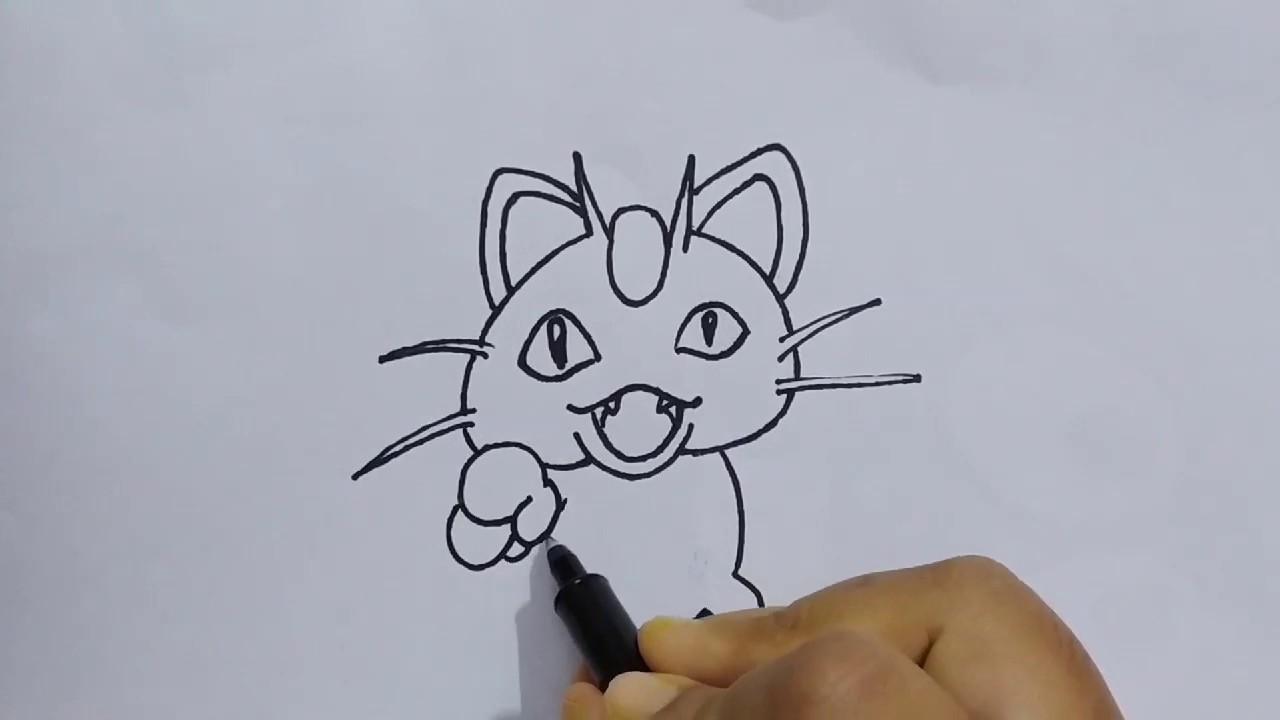 How to Draw Pokemon || Meowth - YouTube