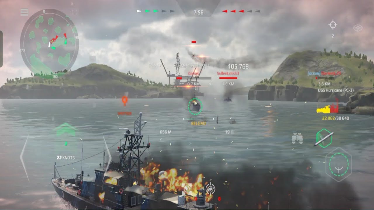 Modern Warships: Naval Battles Gameplay Win 5vs5 🎯 - YouTube