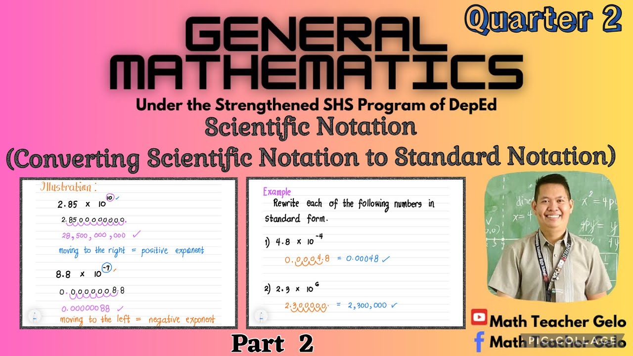 Grade 11-General Mathematics | SCIENTIFIC NOTATION (Converting to ...