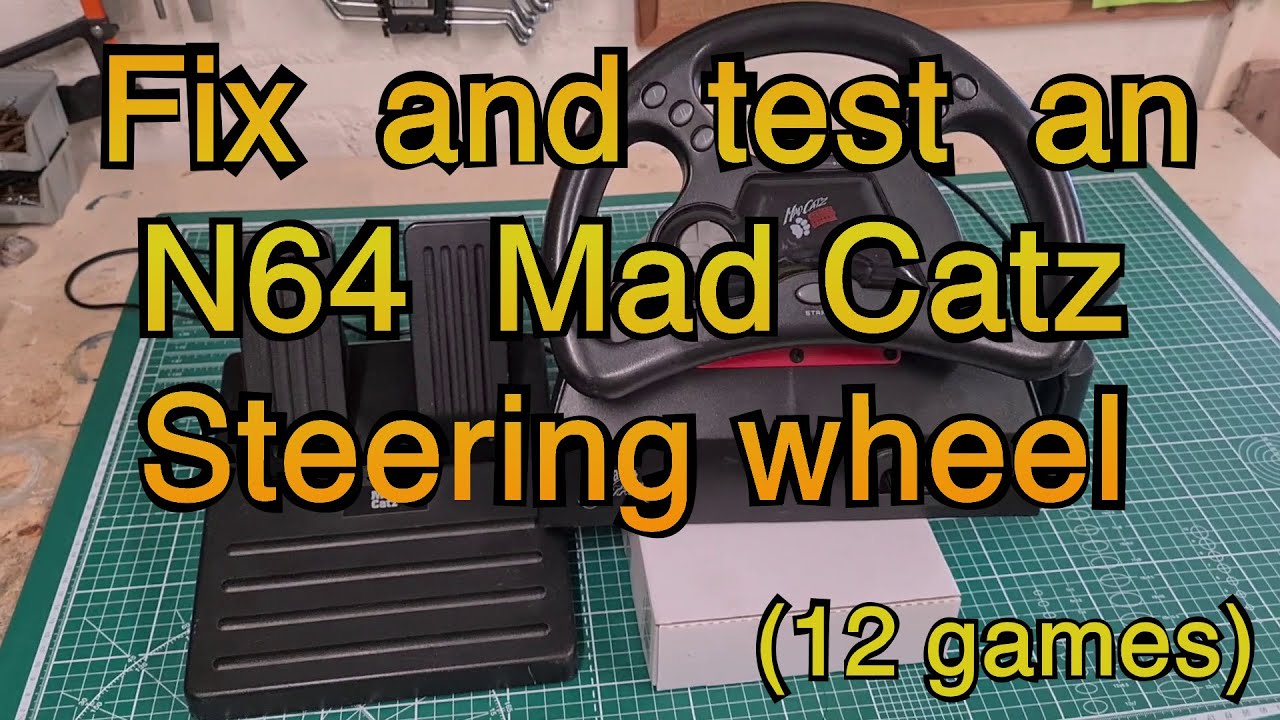 Fix and test an old N64 Mad Catz Steering Wheel - YouTube