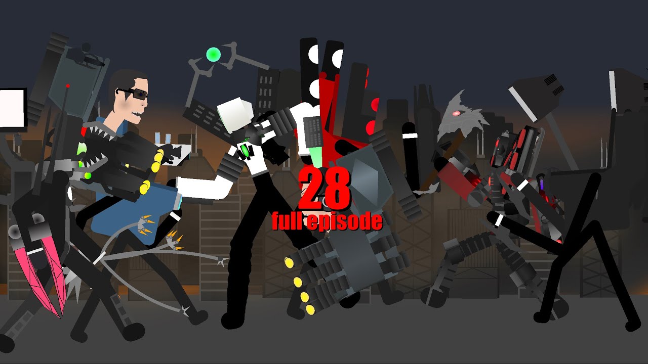 Skibidi stick nodes 28 (full episode) - YouTube