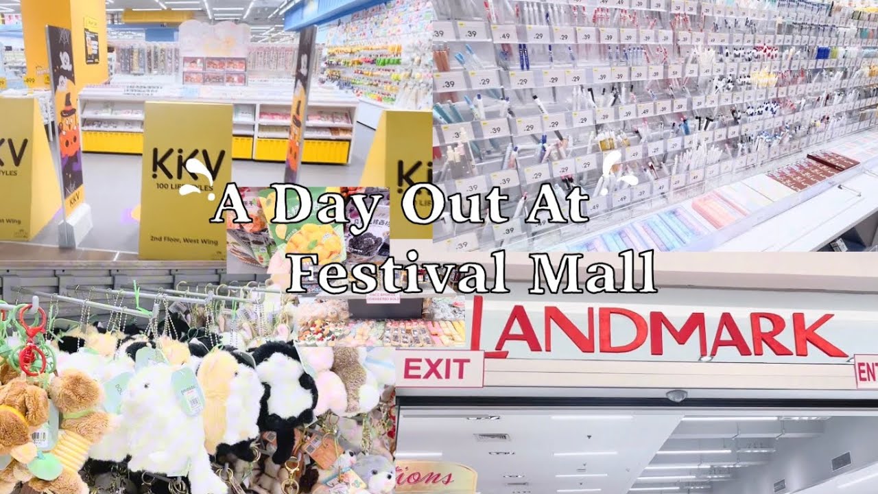 Shopping Day at Festival Mall, KKV & Landmark - YouTube