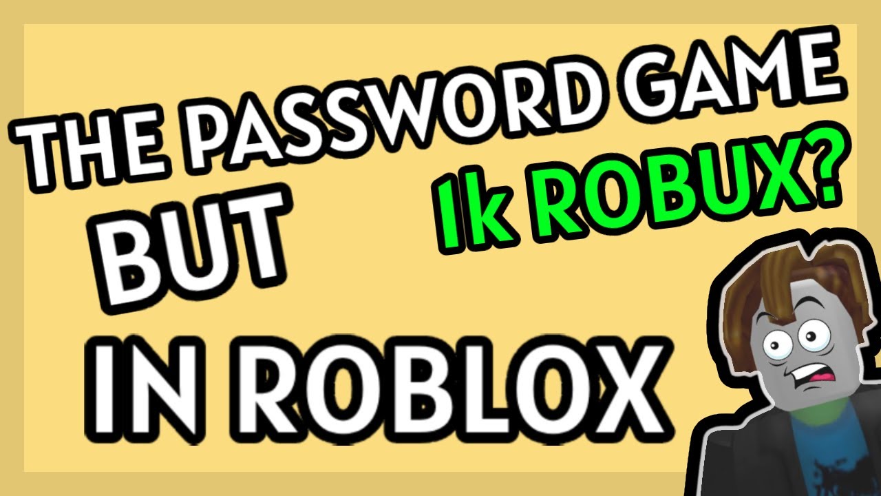 The Password Game but.. in ROBLOX? (1k Robux giveaway) - YouTube