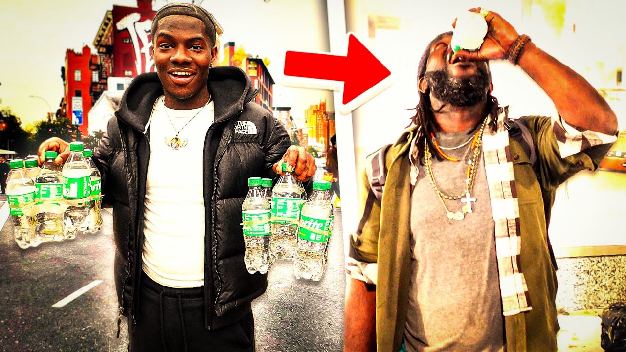 PAYING STRANGERS TO DO SPRITE CHALLENGE! - YouTube
