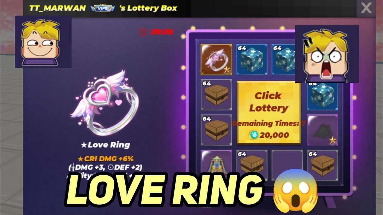 I GOT LOVE RING FROM LOTTERY 😱🤯🤯🤯🏝️🏝️🏝️ IN SKYBLOCK || BLOCKMAN GO # ...