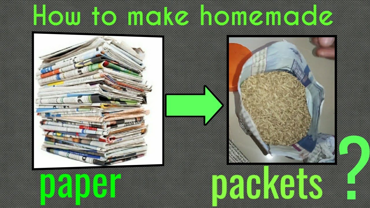 How to made handmade paper packets?। घर पे कागज के पैकेट कैसे बनाए ...