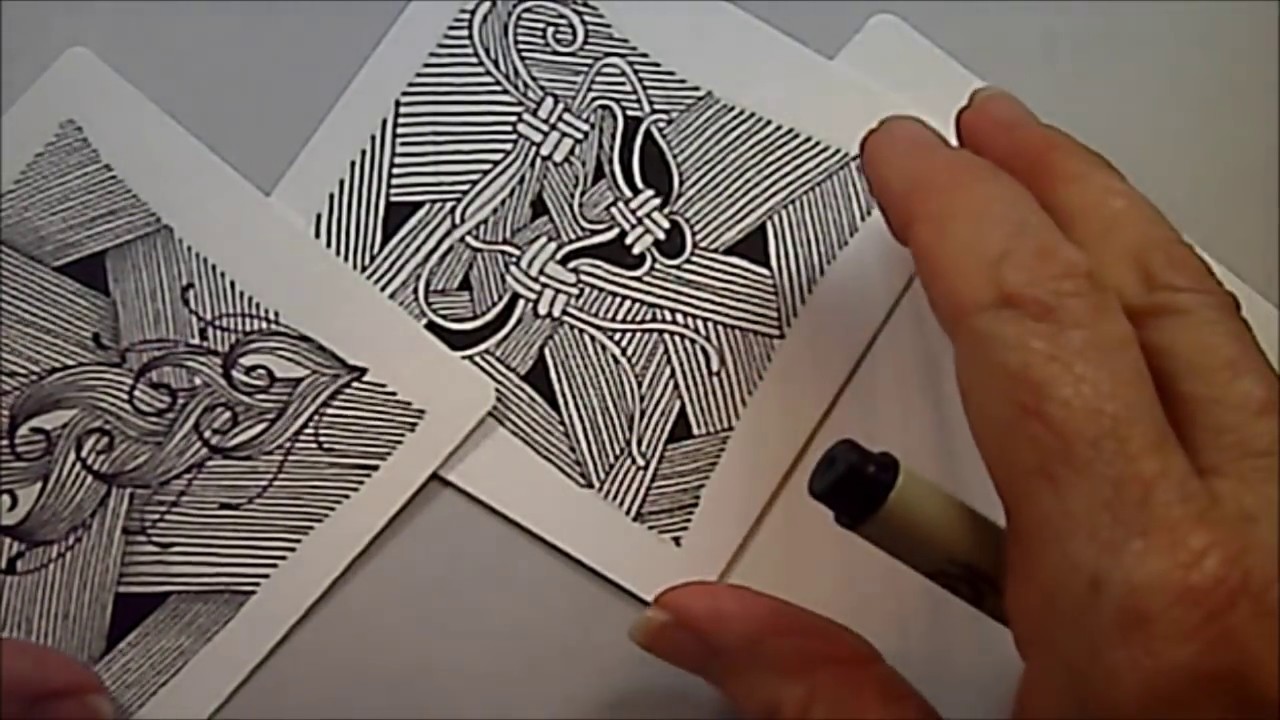 Trivolution Tangle Pattern Lesson #98 - YouTube
