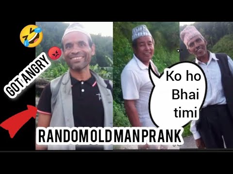 Random Nepali Old Man Prank 😂🤣Nepali HajurBa | Funny Reaction | - YouTube