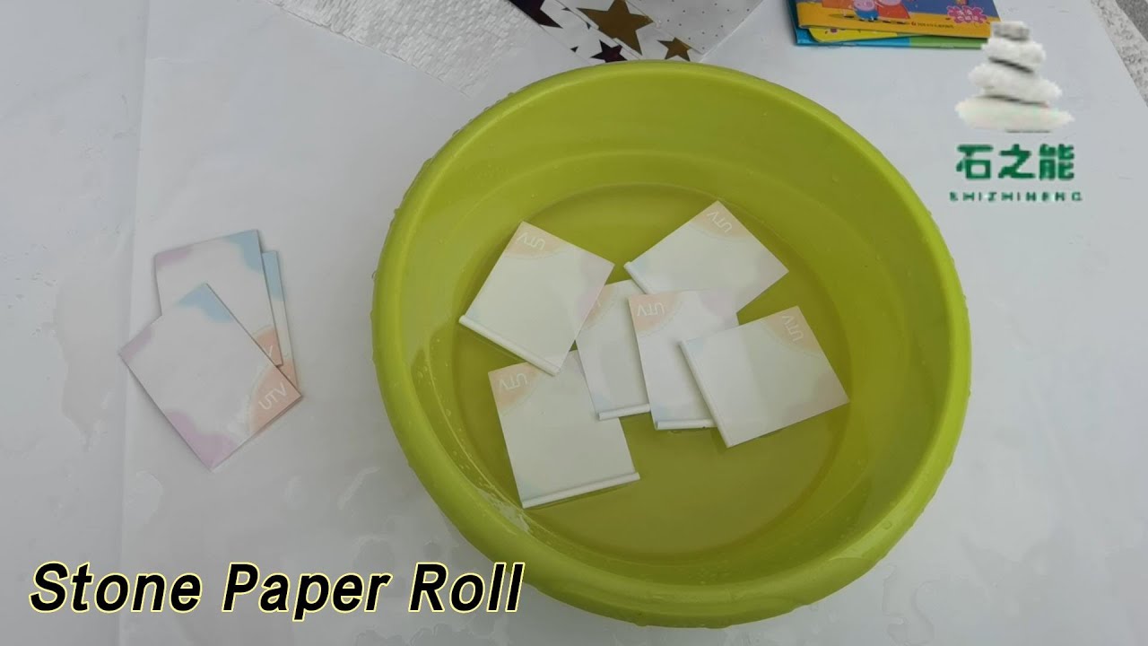 Waterproof Stone Paper Roll No Toxic Wood Free Eco Friendly - YouTube
