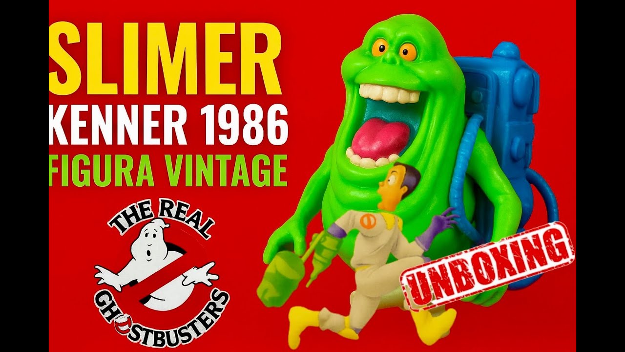 SLIMER Kenner FIGURA VINTAGE The Real Ghostbusters ¡Una joya ochentera ...