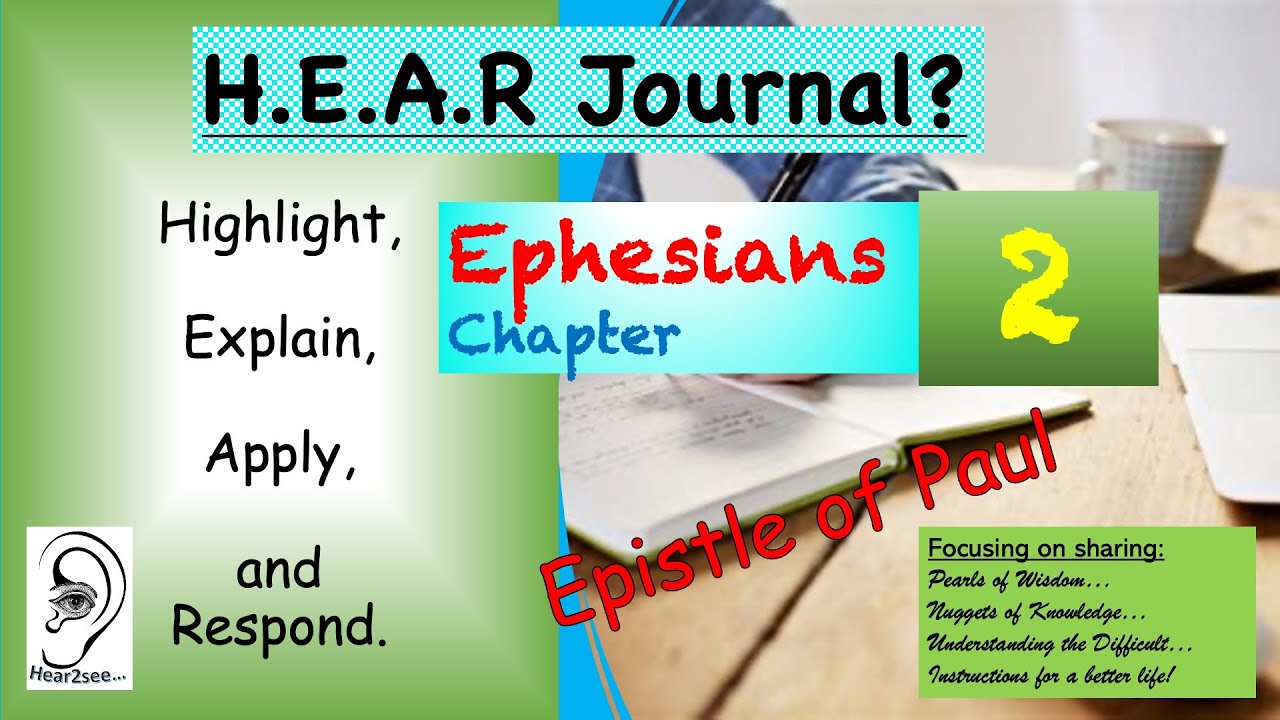Ephesians Chapter 2 in the New Living Translation with a HEAR Journal ...