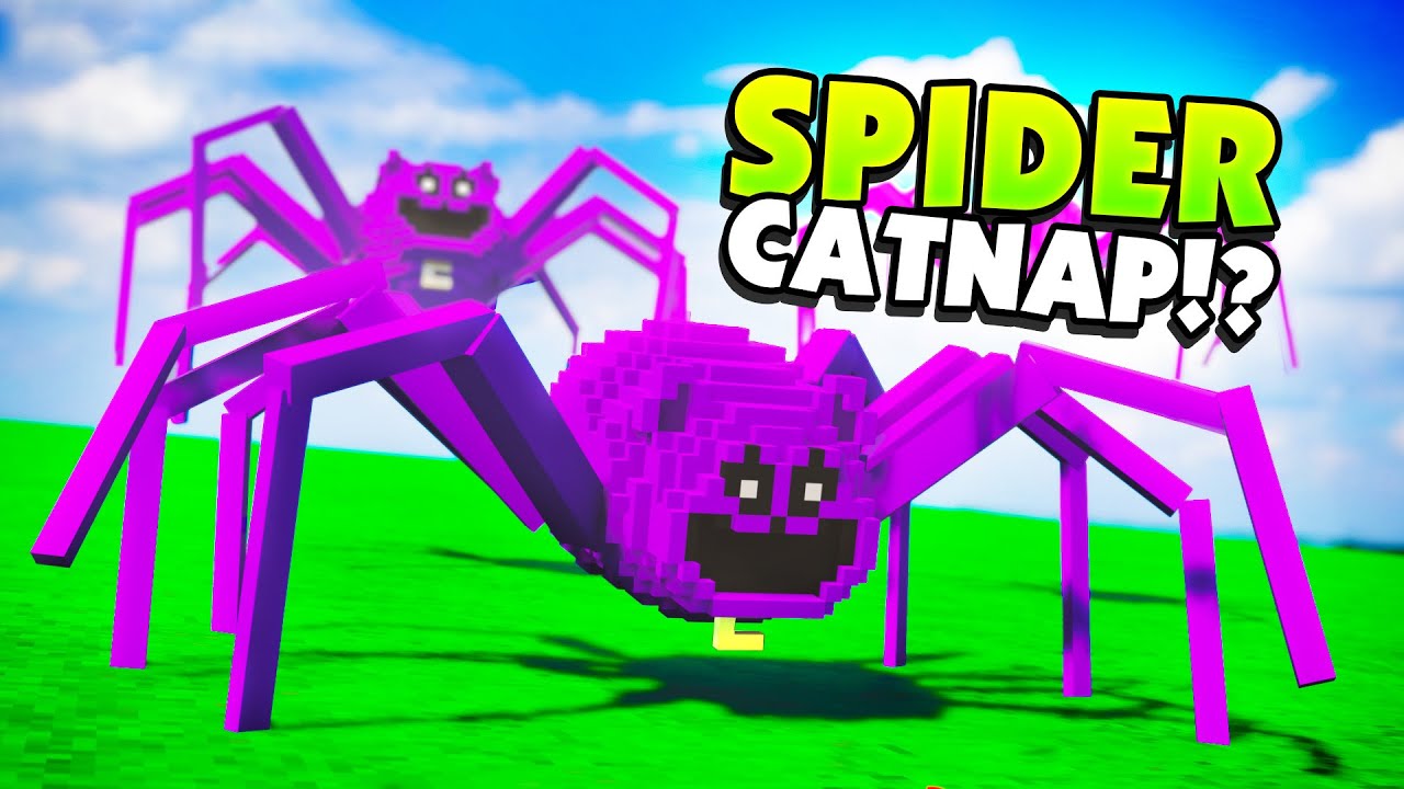 Spider CATNAP Destroys My Minecraft World! - Teardown Mods - YouTube