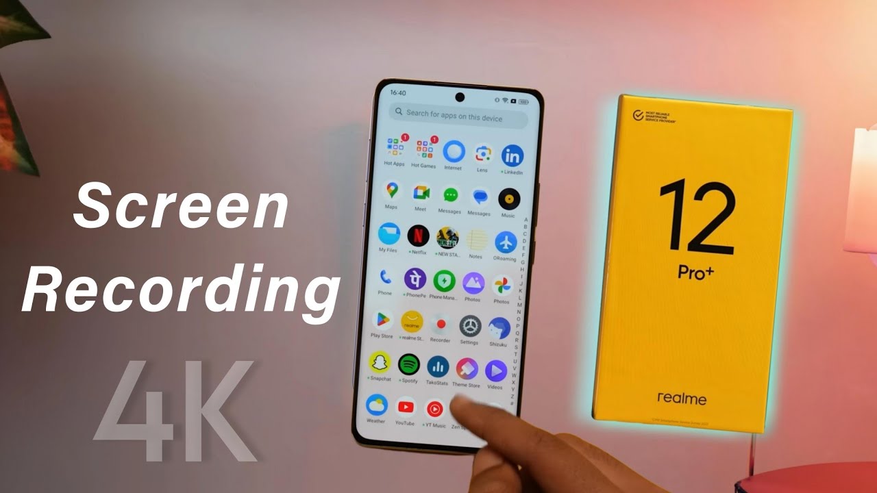 Realme 12 Pro Plus Screen Recording Setting, Realme 12 Pro+ me Screen ...