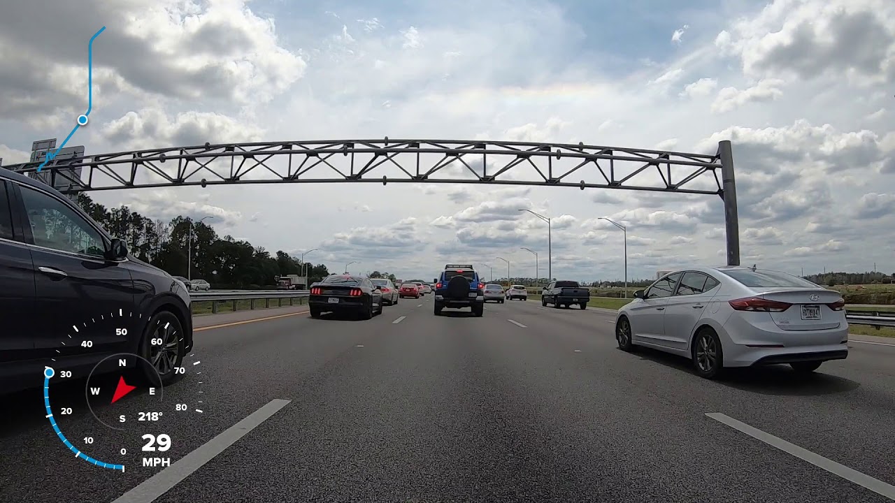 Driving to Disney Springs - Lime Garage - YouTube