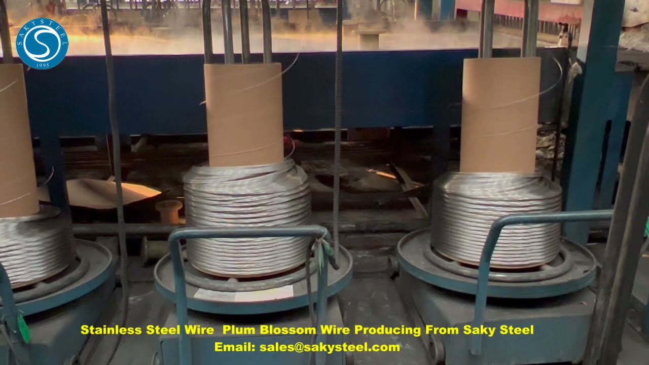 Stainless Steel Barrel wire producing - YouTube