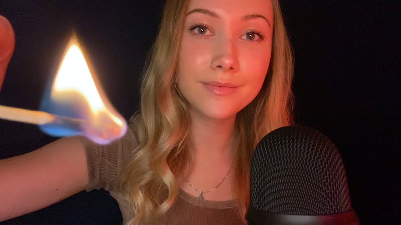 ASMR Match Lighting | Follow The Flame (Whispering) - YouTube